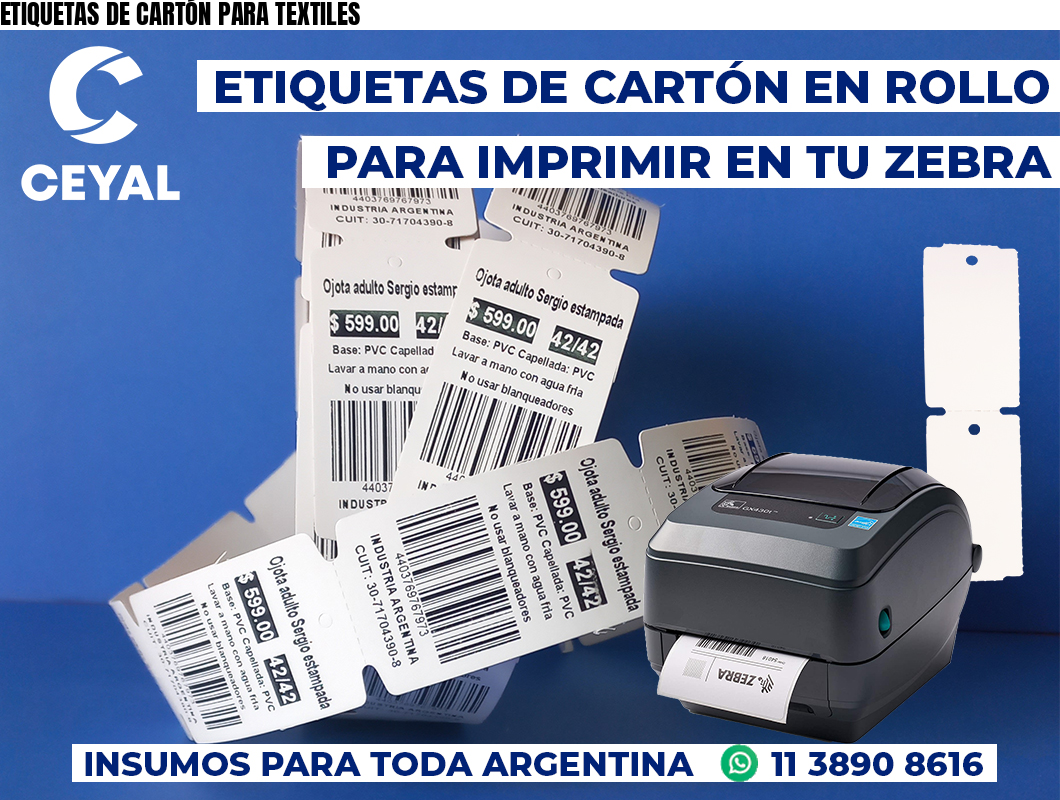 ETIQUETAS DE CARTÓN PARA TEXTILES - autoadhesivas.com.ar