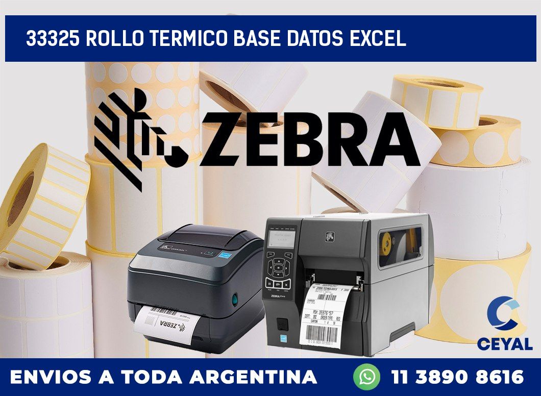 33325 rollo termico base datos excel - autoadhesivas.com.ar