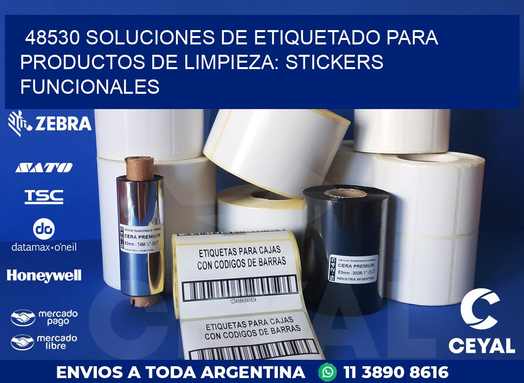 48530 SOLUCIONES DE ETIQUETADO PARA PRODUCTOS DE LIMPIEZA: STICKERS ...